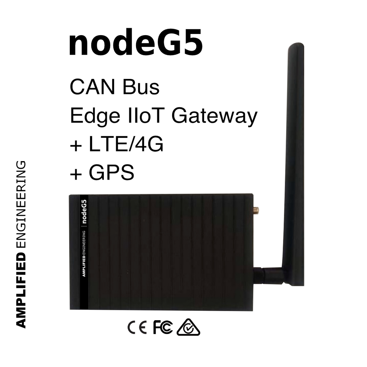 nodeG5 | CAN Bus IIoT Gateway + Cellular 4G/LTE + GPS (module only ...